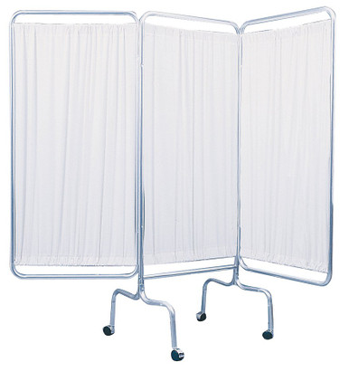 Drive Medical 13508 - Privacy Screen Folding 3-Panel Aluminum / Vinyl ...