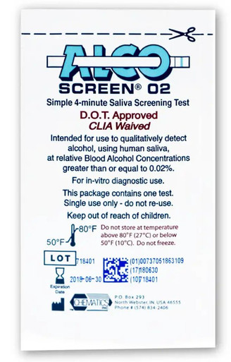 Confirm Biosciences AL-ORAL-ALCOSCREEN - Drugs of Abuse Test Kit Alco ...