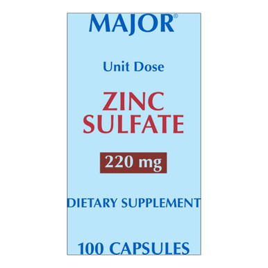 Major Pharmaceuticals 20555004000 - Mineral Supplement Zinc Sulfate 220 ...