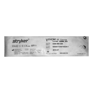 Stryker Medical 0406-660-225 - RF Cannula Venom® 20 Gauge X 150 mm ...