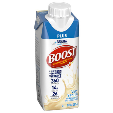 BOOST PLUS, Very Vanilla, 8 fl oz. Carton - Replaces 854390081186 ...