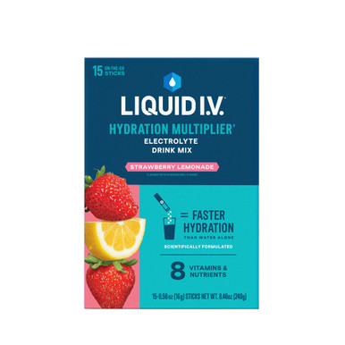 Liquid IV Electrolyte Drink Mix, Strawberry Lemonade, 15 ct - Medical Mega