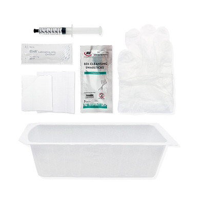 TruAdvance Foley Insertion Tray with 30mL Water Syringe and BZK ...