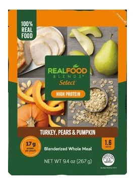 Real Food Blends Select, 9.4oz, Turkey, Pears & Pumpkin - Medical Mega