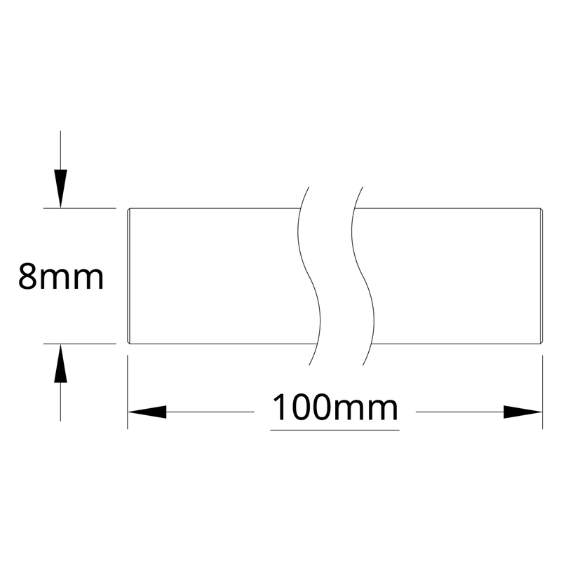 8mm Shaft (Stainless Steel, 100mm Length) - goBILDA®