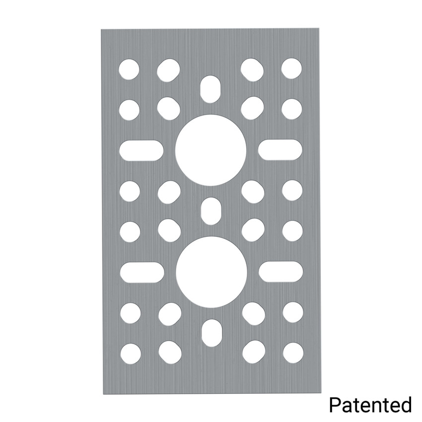 1123 Series Pattern Plate (1 x 2 Hole, 43 x 72mm) - goBILDA®