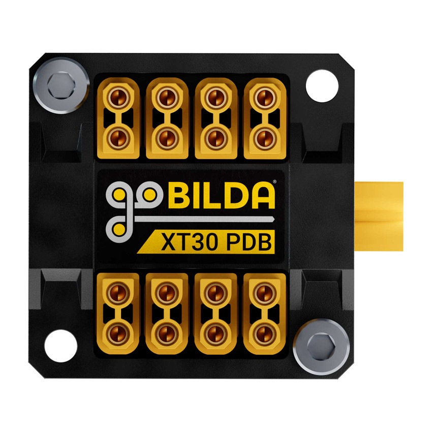 XT30 Power Distribution Board (XT30 Input, 8 x XT30 Outputs) - goBILDA®