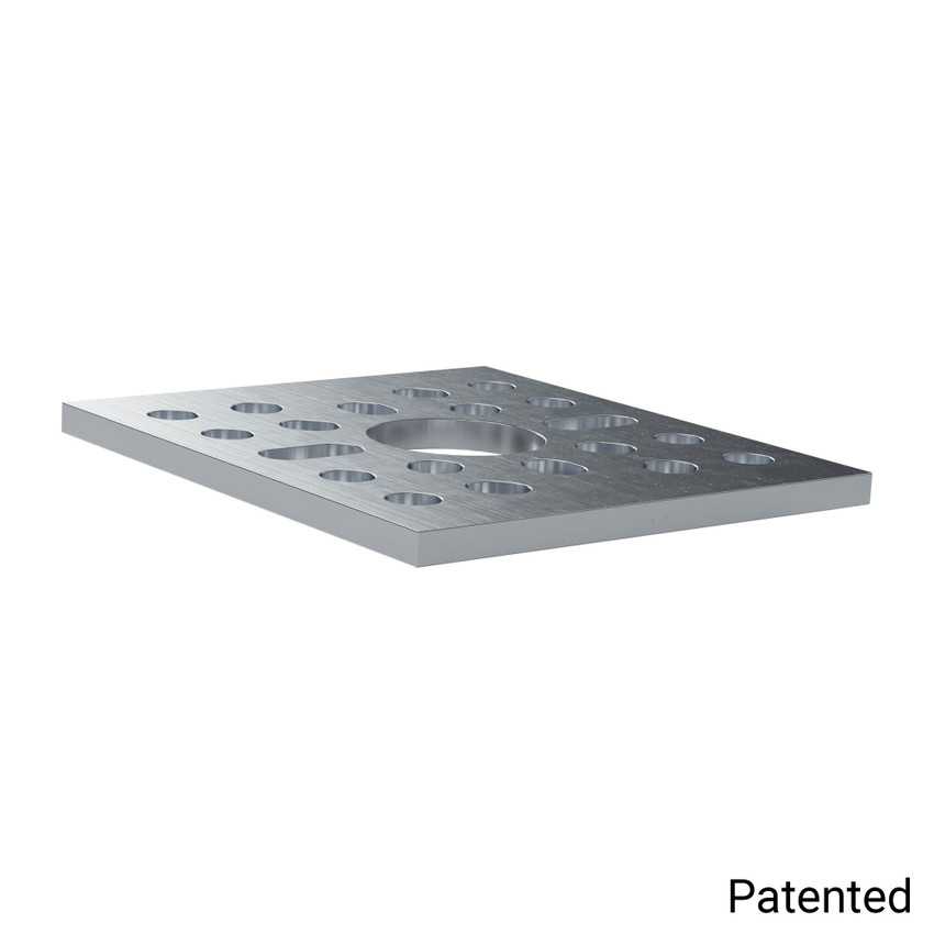 1123 Series Pattern Plate (1 x 1 Hole, 43 x 48mm) - goBILDA®