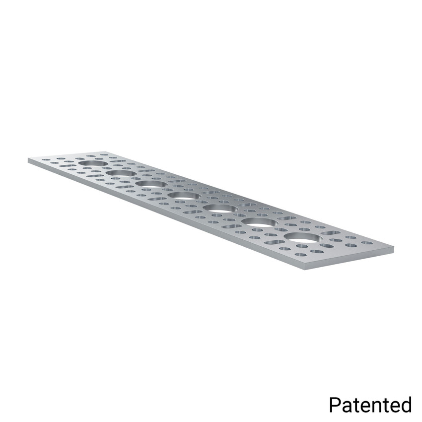 1123 Series Pattern Plate (1 x 7 Hole, 43 x 192mm) - goBILDA®