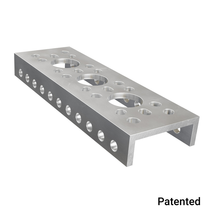 1143 Series Mini Low-Side U-Channel (3 Hole, 96mm Length) - goBILDA®