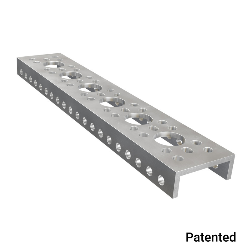 1143 Series Mini Low-Side U-Channel (6 Hole, 168mm Length) - goBILDA®