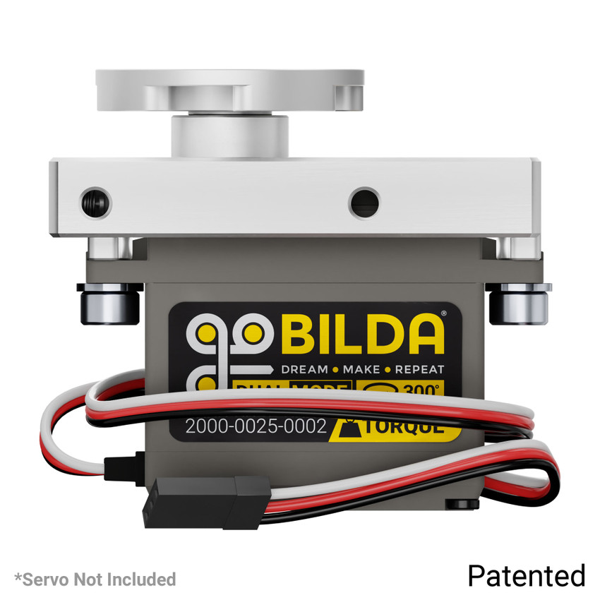 Compact ServoBlock® (27mm Width, For Standard Size H25T Spline Servo ...