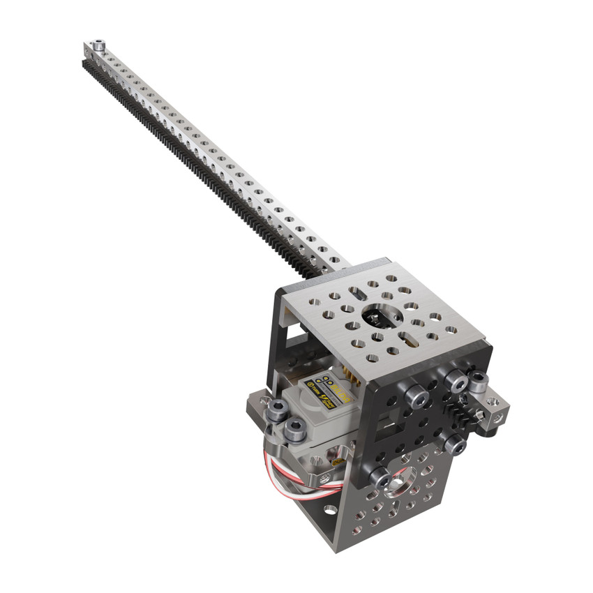 Servo-Driven Gear Rack Kit (5kg Thrust, 290 mm/sec, Single Gear Rack ...