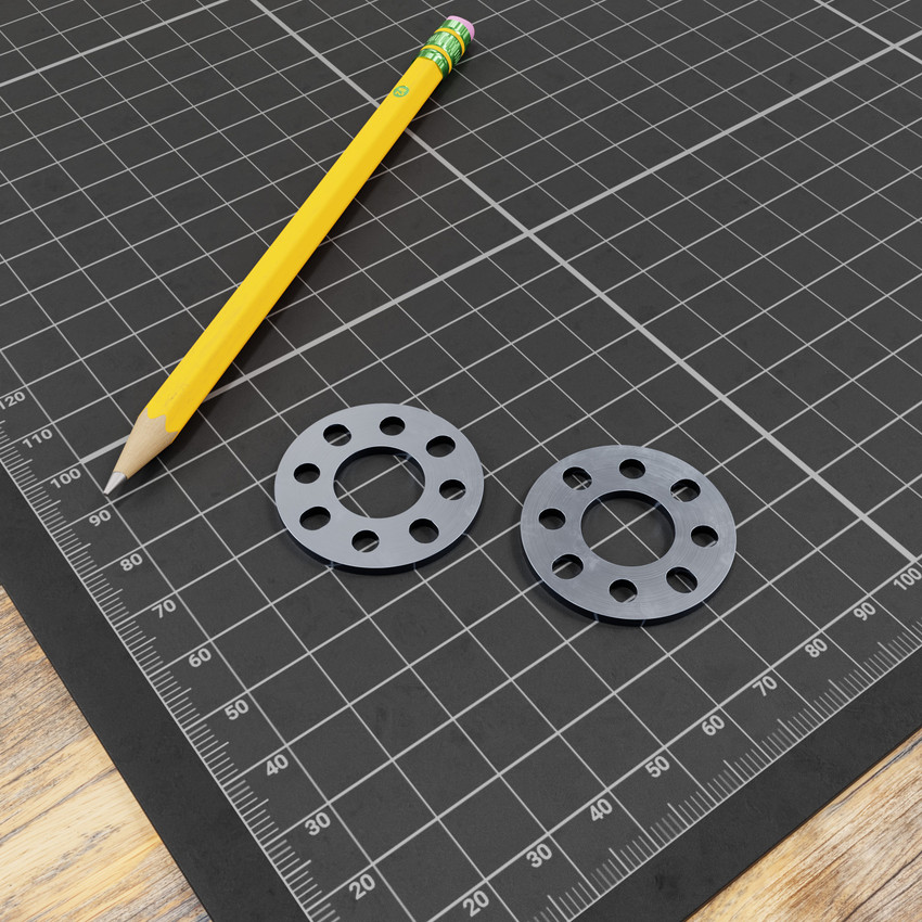 Steel Pattern Spacer (14mm Bore, 32mm OD, 2mm Thickness) - 2 Pack ...