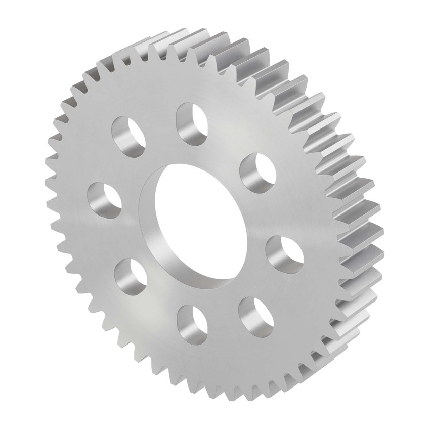 2302 Series Aluminum, MOD 0.8, Hub Mount Gear (14mm Bore, 48 Tooth ...