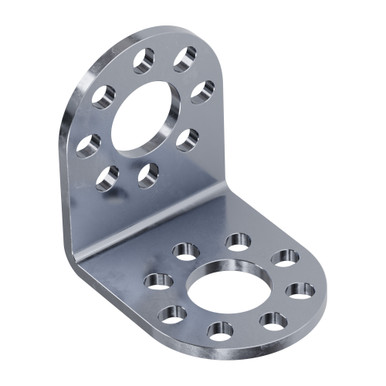 Round-End Steel L-Bracket - 2 Pack - goBILDA®