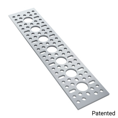 1123 Series Pattern Plate (1 x 7 Hole, 43 x 192mm) - goBILDA®