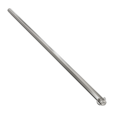 12mm REX® Shaft with E-Clip (Stainless Steel, 624mm Length) - goBILDA®