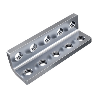 Threaded Steel L-Bracket (5 Hole) - 4 Pack - goBILDA®