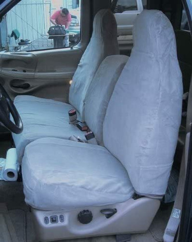 F233 1997 1999 Ford F150 3 Door Xcab 40 60 Split Seat with Molded Headrests and Opening Console