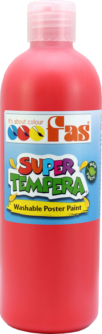 Super Tempera Red Paint 500ml - Every Educaid