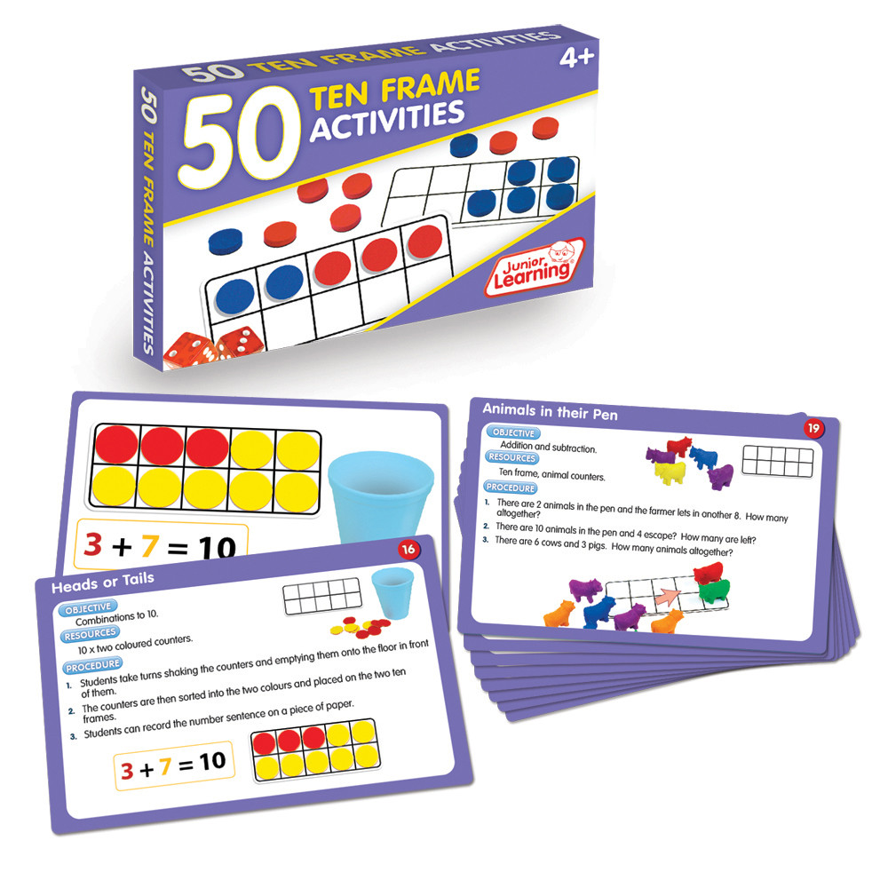 50 Ten Frame Activities - Every Educaid