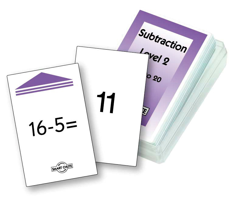 Subtraction - Level 2 Chute Cards - Every Educaid