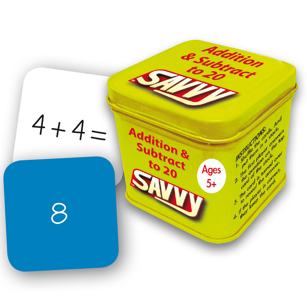 Addition and Subtraction to 20 Flash Cards - Every Educaid