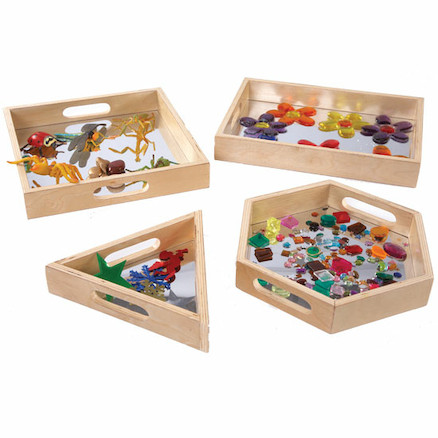 Wooden Mirror Trays - Every Educaid