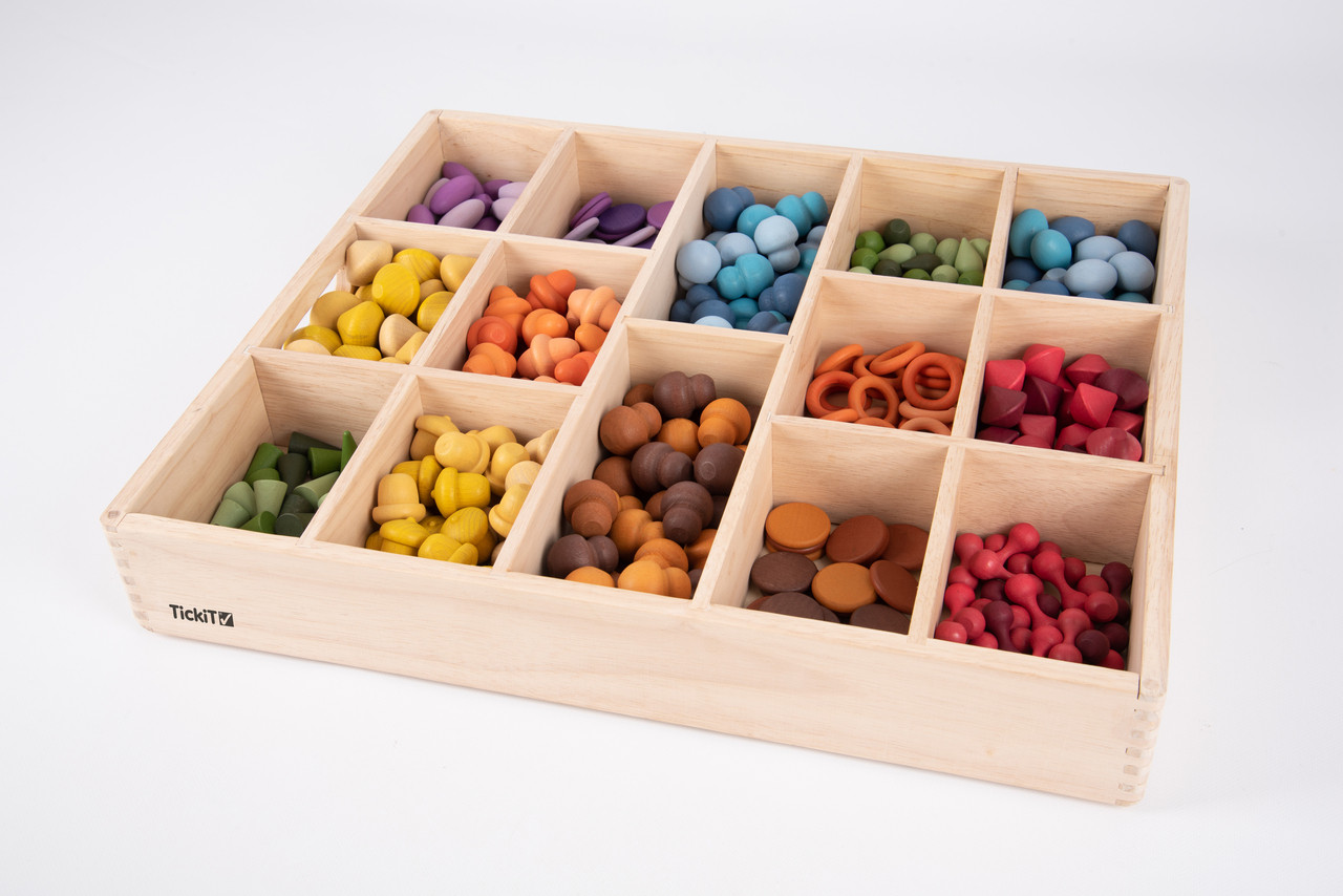 Wooden Sorting Tray - 14 Way - Every Educaid