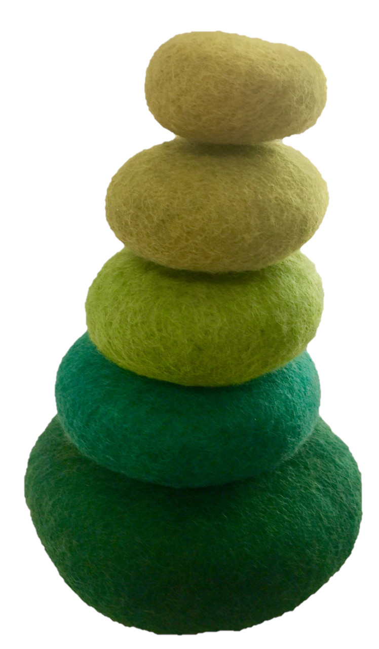 Green Stacking Rocks - Every Educaid