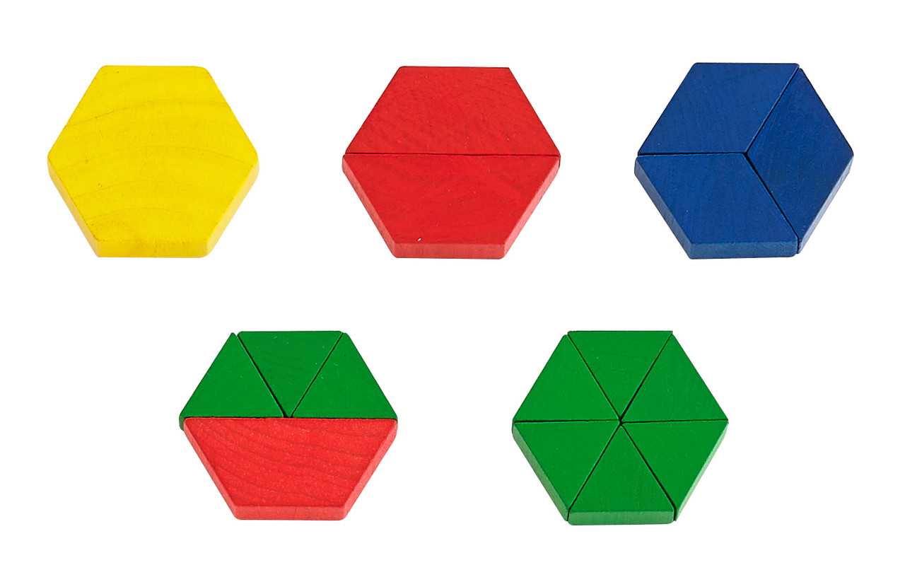 Fun Play Wooden Pattern Blocks - Every Educaid
