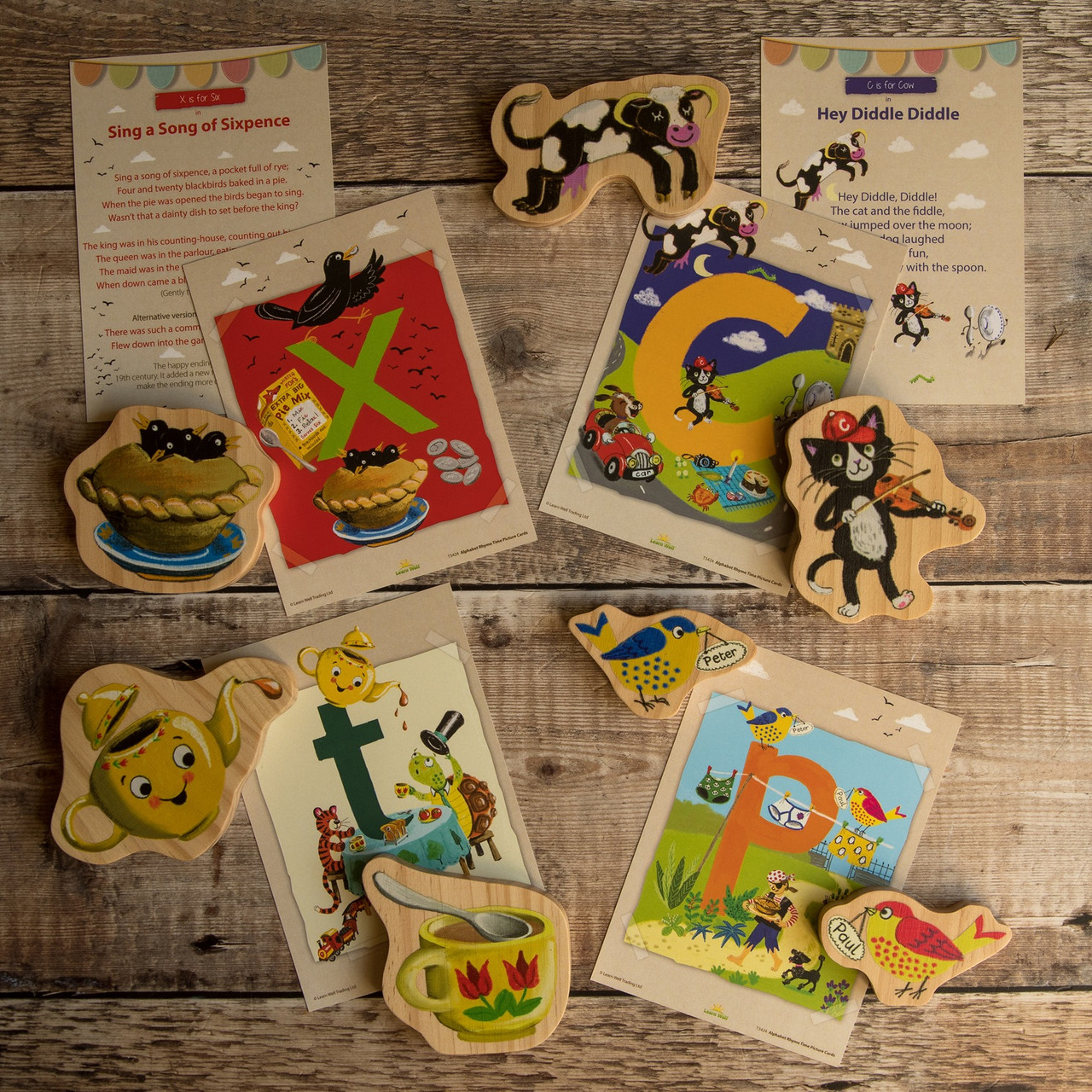 Alphabet Rhyme Time Characters - Set 2 - Every Educaid