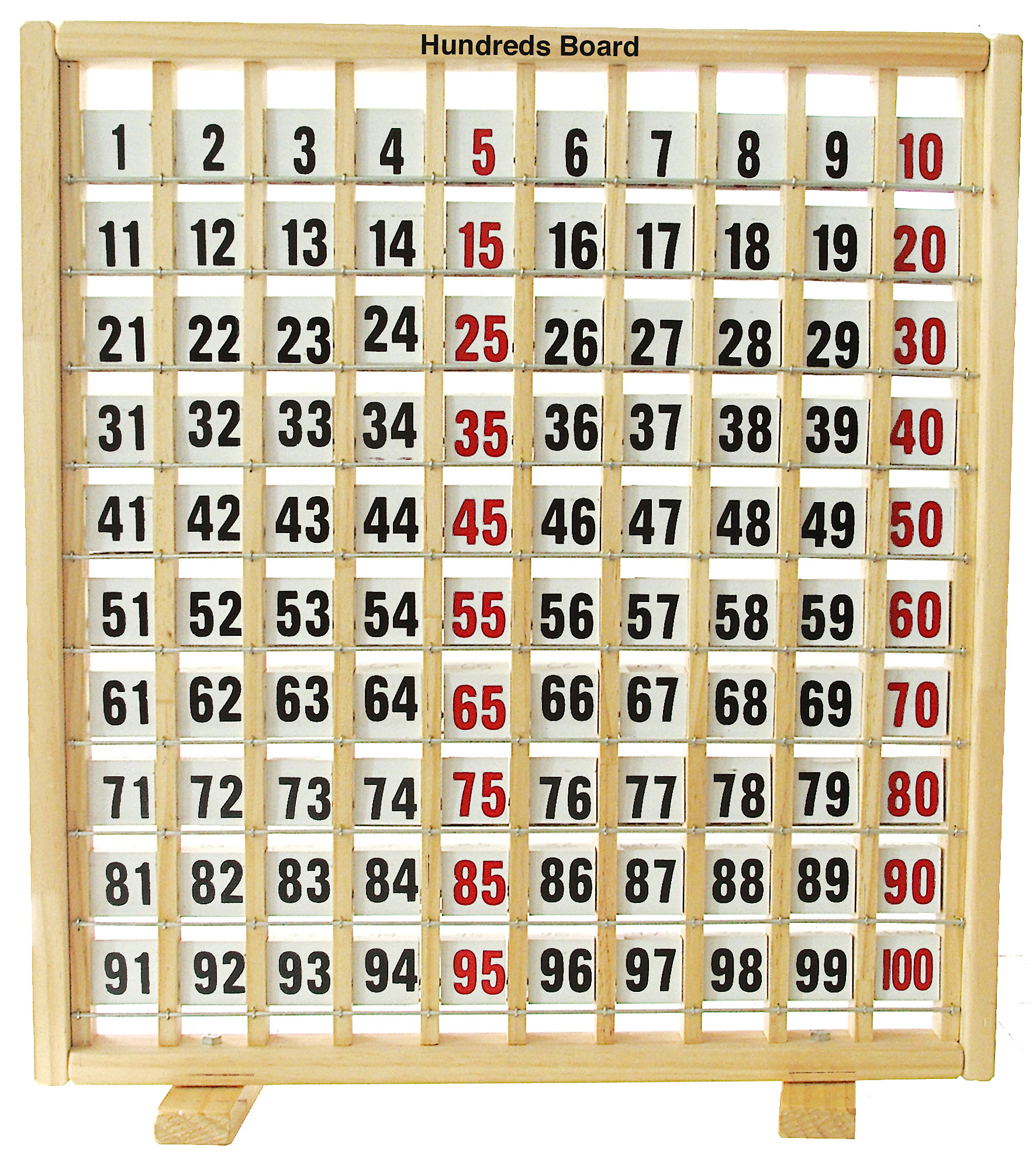 Wooden Hundreds Imaging Board - Every Educaid