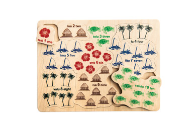 Samoan/English Counting to 10 Puzzle - Every Educaid