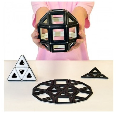 Magnetic Polydron - Black and White Set - Every Educaid