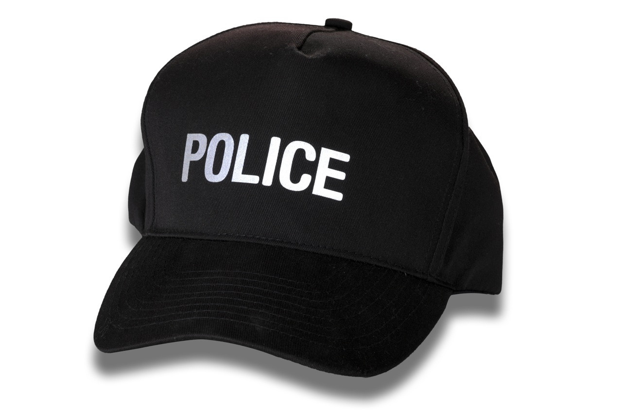 Reflective utility Black Cap - Police