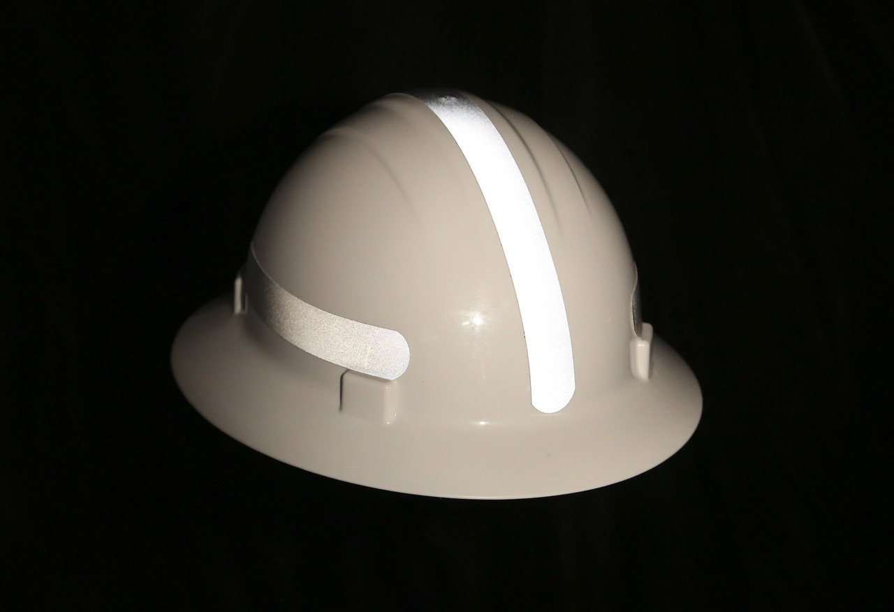 Americana Full Brim Mohawk - Reflective Hard Hat - Silver