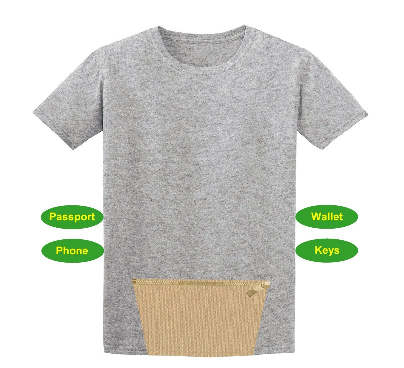 Kangaroo pocket t-shirts & tank tops