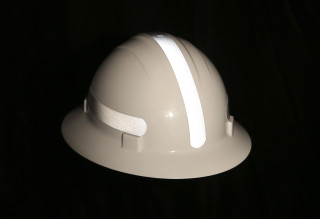 Americana Full Brim Mohawk - Reflective Hard Hat - Silver