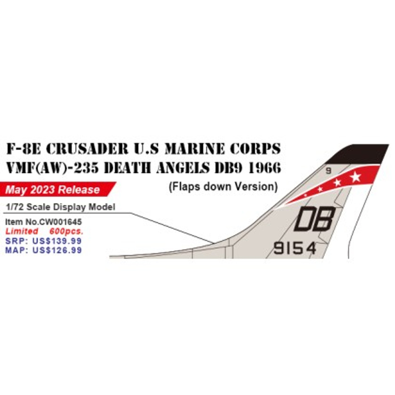 Cw001645 Century Wings 1 72 F 8e Crusader U S Marine Corps Vmf Aw