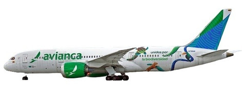 XX40290A | JC Wings 1:400 | Boeing 787-8 Avianca Unidos por la ...