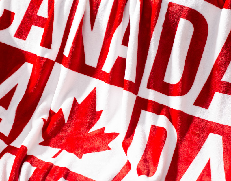 Canada Check Fleece Throw | QE Home