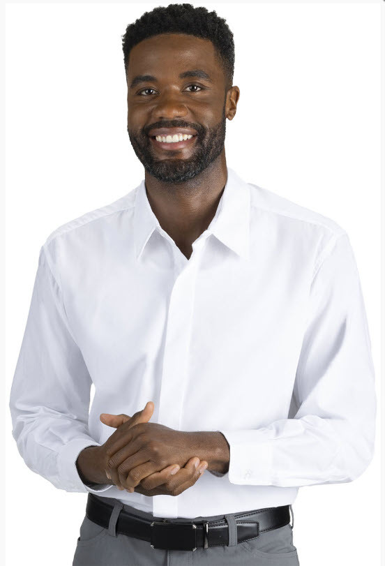 Men's Cafe Shirt - Banded Collar Shirts for Men