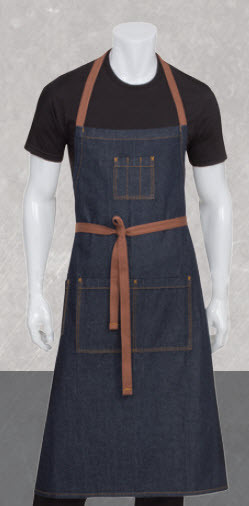 Denim Server Multi-Pocket Bib Apron - Server Aprons