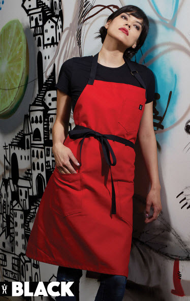 Two-Hip & Chest Pocket Server Bib Aprons - Aprons