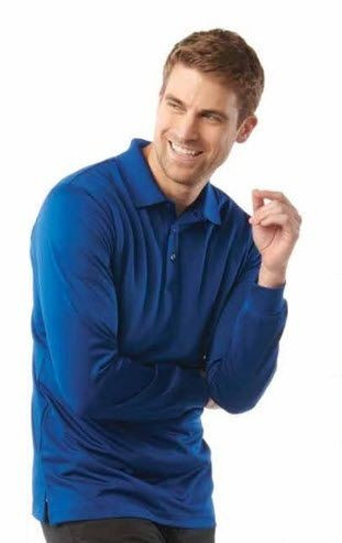 Unisex Server Long Sleeve Snag-Free Polo - Colorfast