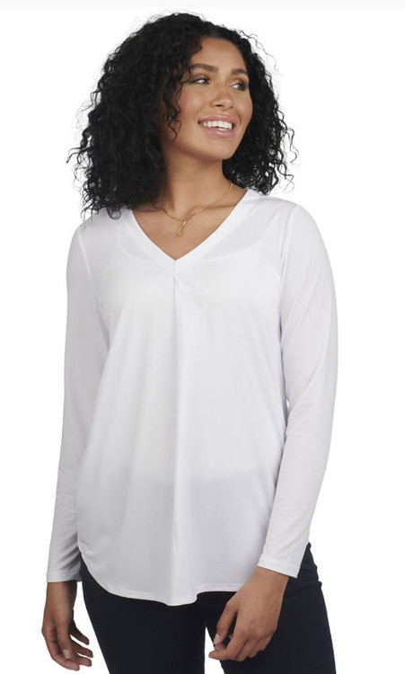 Women's Restaurant Soft Pleated Knit Blouse