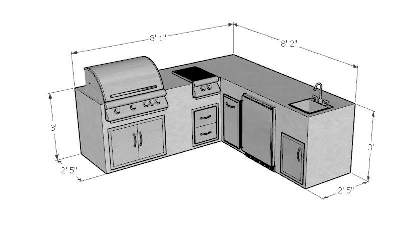 Ready To Finish 20" Open Module | Big Ridge Outdoor Kitchens.com