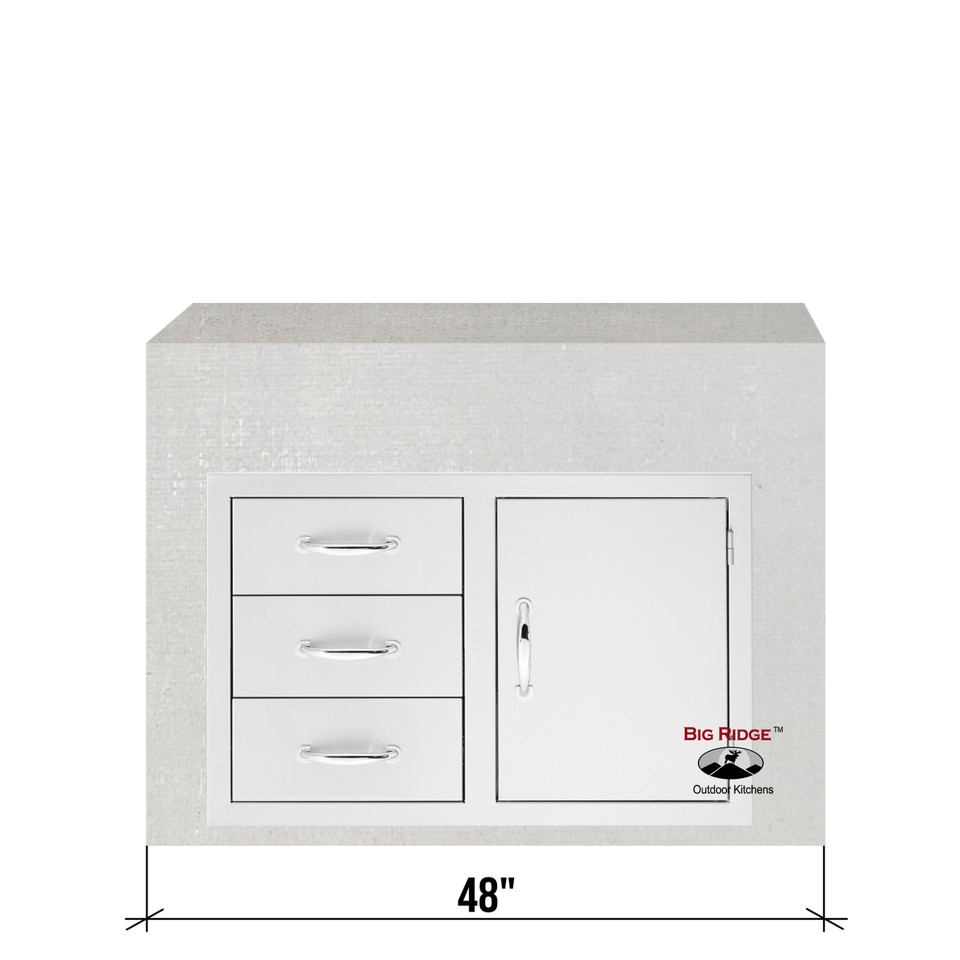 Ready To Finish 48" Open Module | Big Ridge Outdoor Kitchens.com